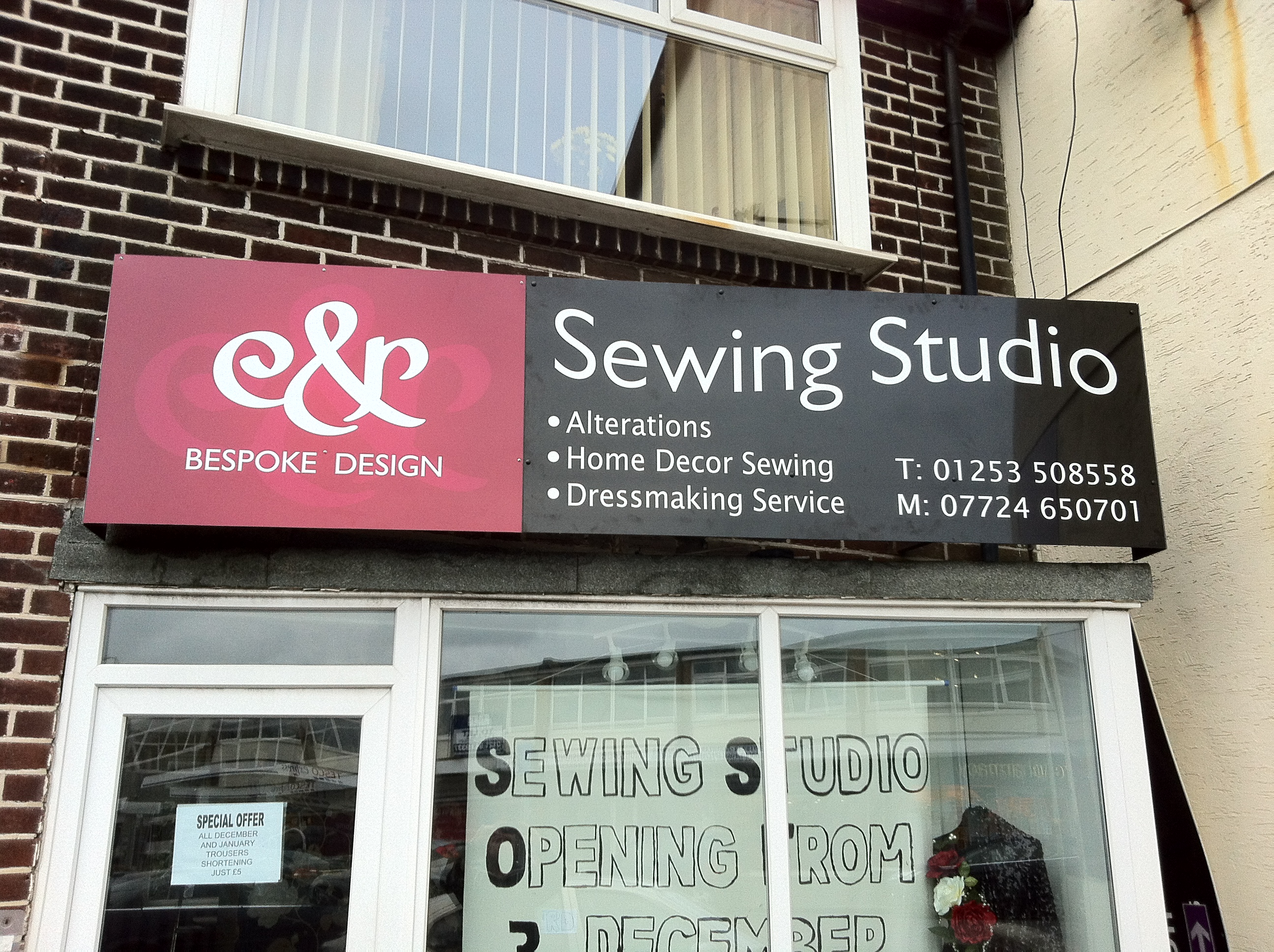 Sign with digital print and vinyl letters – Fylde Signs & Graphics